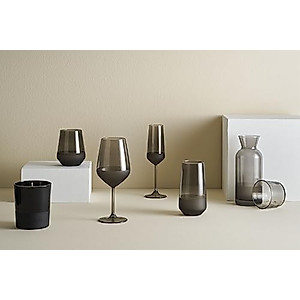 RAKLE – Luxury Matte Black Wine Glasses Set of 4 – 16.5Oz Glass Set Ideal for Special Events, Themed Parties, Dinner Table, Everyday Use – Modern and Elegant Design - Luxury Wine Glasses