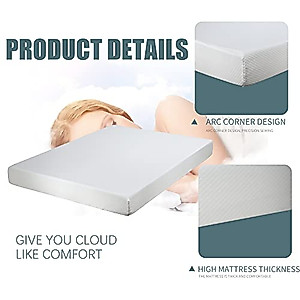 Sentiment Memory Foam Mattress 8 inch Gel Mattress Cool Sleep Pressure Relief Medium Firm Mattresses CertiPUR-US Certified/Bed-in-a-Box/Pressure Relieving (Queen)