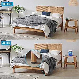 Furniture Levelers, 32 Piece Jar, Rubber Shims for Leveling, Black Wedge for Table Toilet Refrigerator Piano, Small Shims for Home Improvement and Work, Cuttable and Stackable