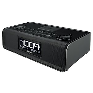 iHome iBN43BC Bluetooth Stereo Dual Alarm FM Clock Radio and Speakerphone with USB Charging