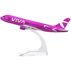 24-Hours Airplane Model Columbia 320 Pink Plane Model Alloy Metal Aircraft Model Birthday Gift Plane Models Chiristmas Gift 1:400