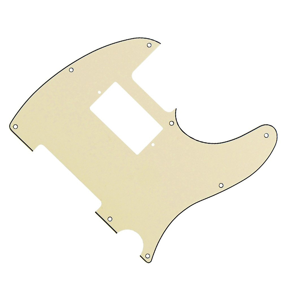 FLEOR 3Ply Cream 8 Hole TL Pickguard Guitar Humbucker Pick Guard HH with Screws Fit USA/Mexican Standard TL Style Guitar Part