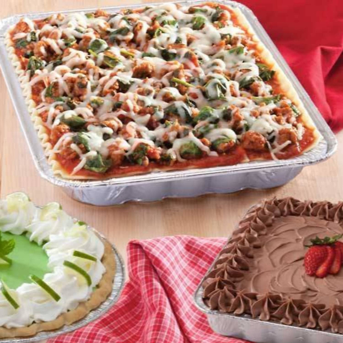 Disposable Small Aluminum Broiler Pan - 8.75" x 6.25" (10)