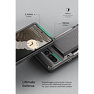 VRS DESIGN Damda Glide Pro Phone Case for Pixel 7 Pro, Sturdy Semi Auto Wallet [4 Cards] Case Compatible for Pixel 7 Pro Case (2022) (Groove Metal Black)