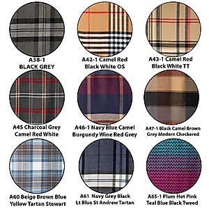 ScarfDeals - Cashmere Wool Feel Scarf Warm Soft Lightweight Scottish Scotland Nova Check Tartan Plaid Gift For Men Women Kids (Camel tan beige Classic BB Vintage Tartan Z3)