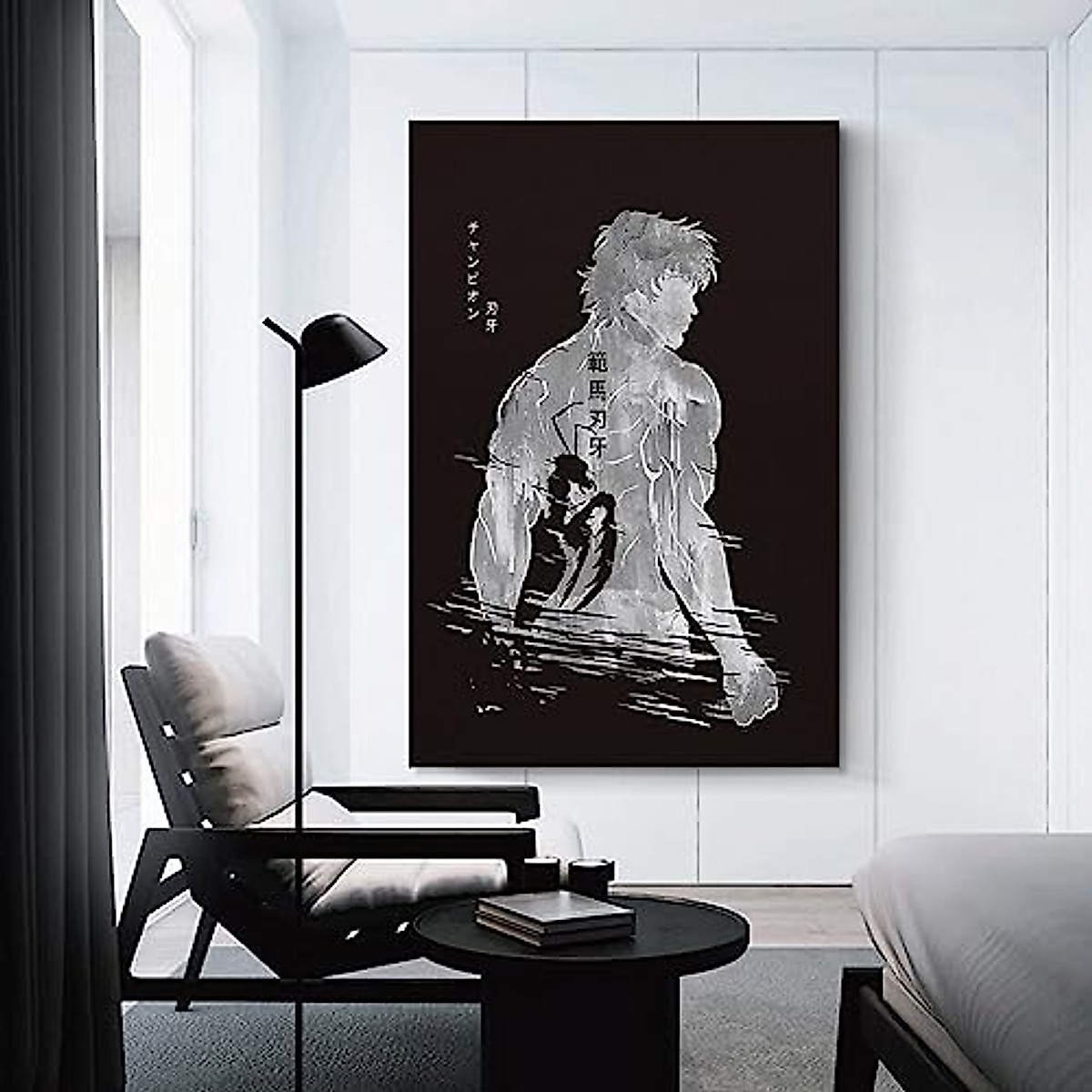 Hanma Baki Poster Poster Decorative Painting Canvas Wall Art Living Room Posters Bedroom Painting 12x18inch(30x45cm)