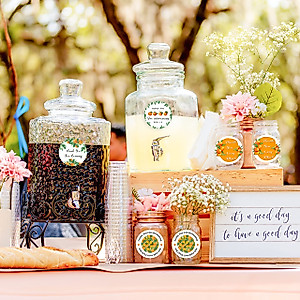 80 Little Cutie Thank You Stickers, Baby Shower Thank You Stickers, Summer Citrus Botanical Clementine Orange Baby Shower Decorations(2 Inch)