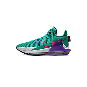 Nike Lebron Witness VI Mens Basketball Trainers CZ4052 Sneakers Shoes (UK 8 US 9 EU 42.5, Clear Emerald Hyper Pink 300)