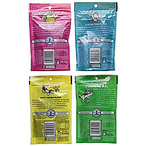 TEMPTATIONS Classic Crunchy and Soft Cat Treats Feline Favorites Variety Pack, (6) 3 oz. Pouches