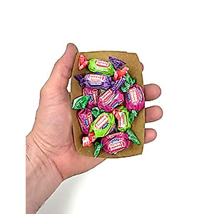 Mr Miracle Kraft Paper Food Tray. 1/4 - Pound Size. Pack of 100. Dim 4.25 x 3 Inches. Disposable and Recyclable. Made in USA