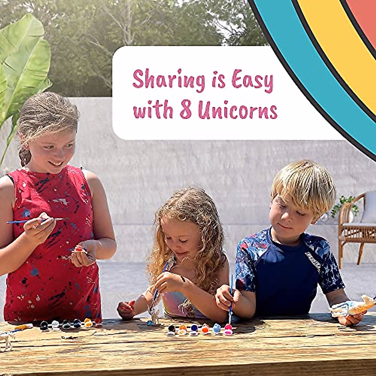 Unicorn Painting Kit for Girls - Paint Your Own Unicorn Craft Kit Toys w 2 Unicorn Headbands, Pegasus, Alicorn & DIY Unicorn Crafts - Unicorns Gifts for Girls - Paint Sets for Kids Ages 4-8