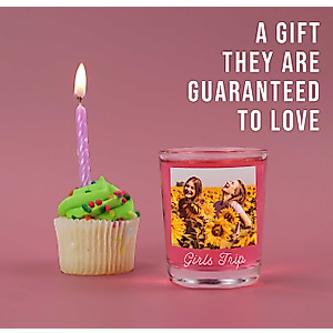 1pk Personalized Printed Photo 2.5oz Shot Glass - Mother's Day Gifts for Dads and Moms,custom image or pictures–anniversaries,party favors,bachelor or bachelorette party,21st birthday shot glass,Cute