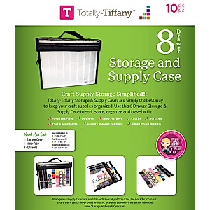 Totally Tiffany Supply CASE W/DRWRS 8 Drawers, Multi