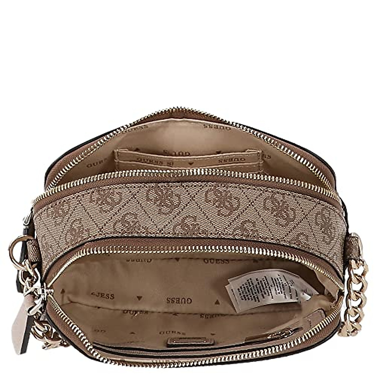 GUESS Noelle Crossbody Camera Latte Logo One Size