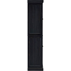 Crosley Furniture Seaside Kitchen Pantry Cabinet - Distressed Black