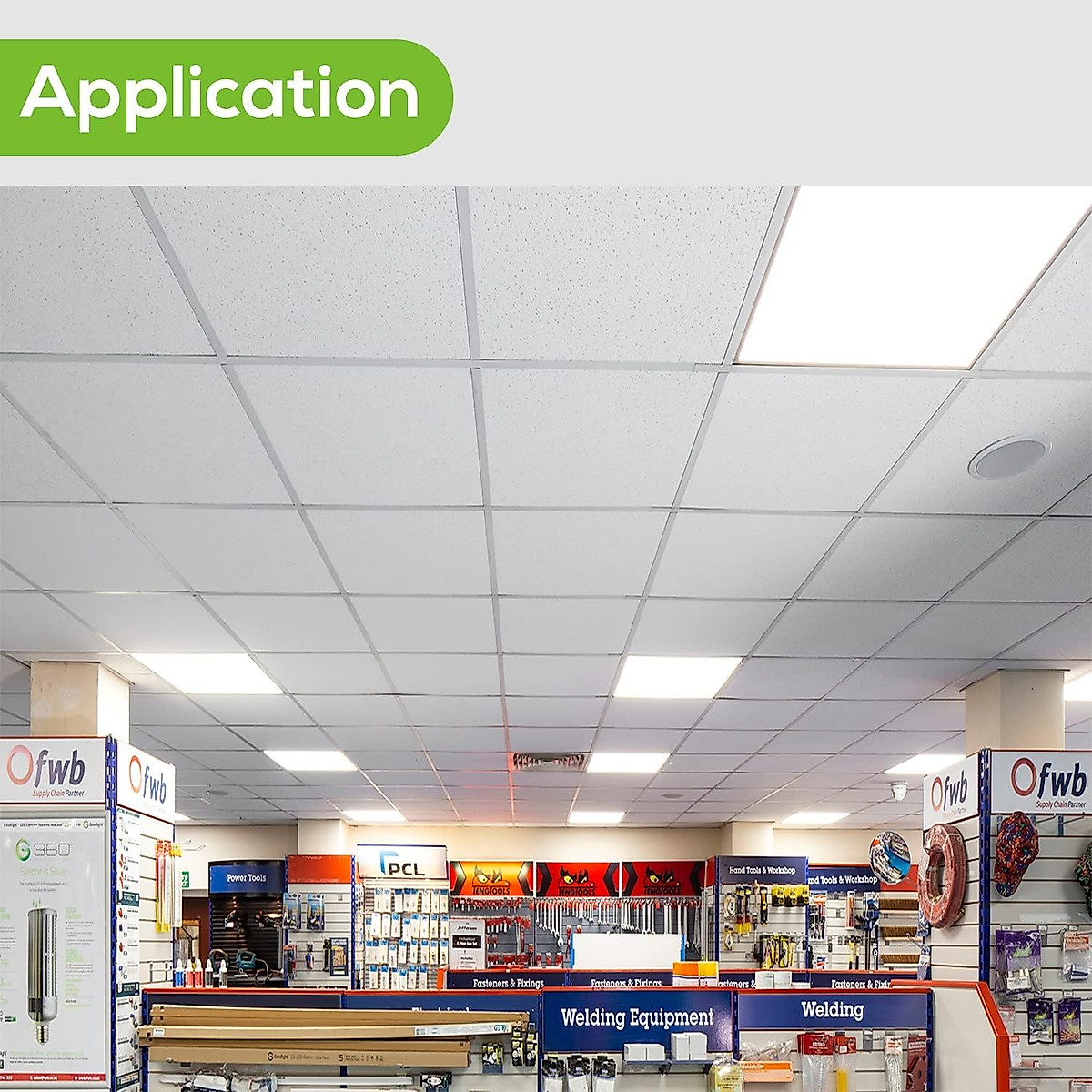 WEIZE LED Flat Panel Light, 30/40/50W, 0-10V Dimmable, CCT Selectable 4000K/5000K/6500K, 2x2 FT Recessed Back-Lit Drop Ceiling Light, Lay in Fixture for Office