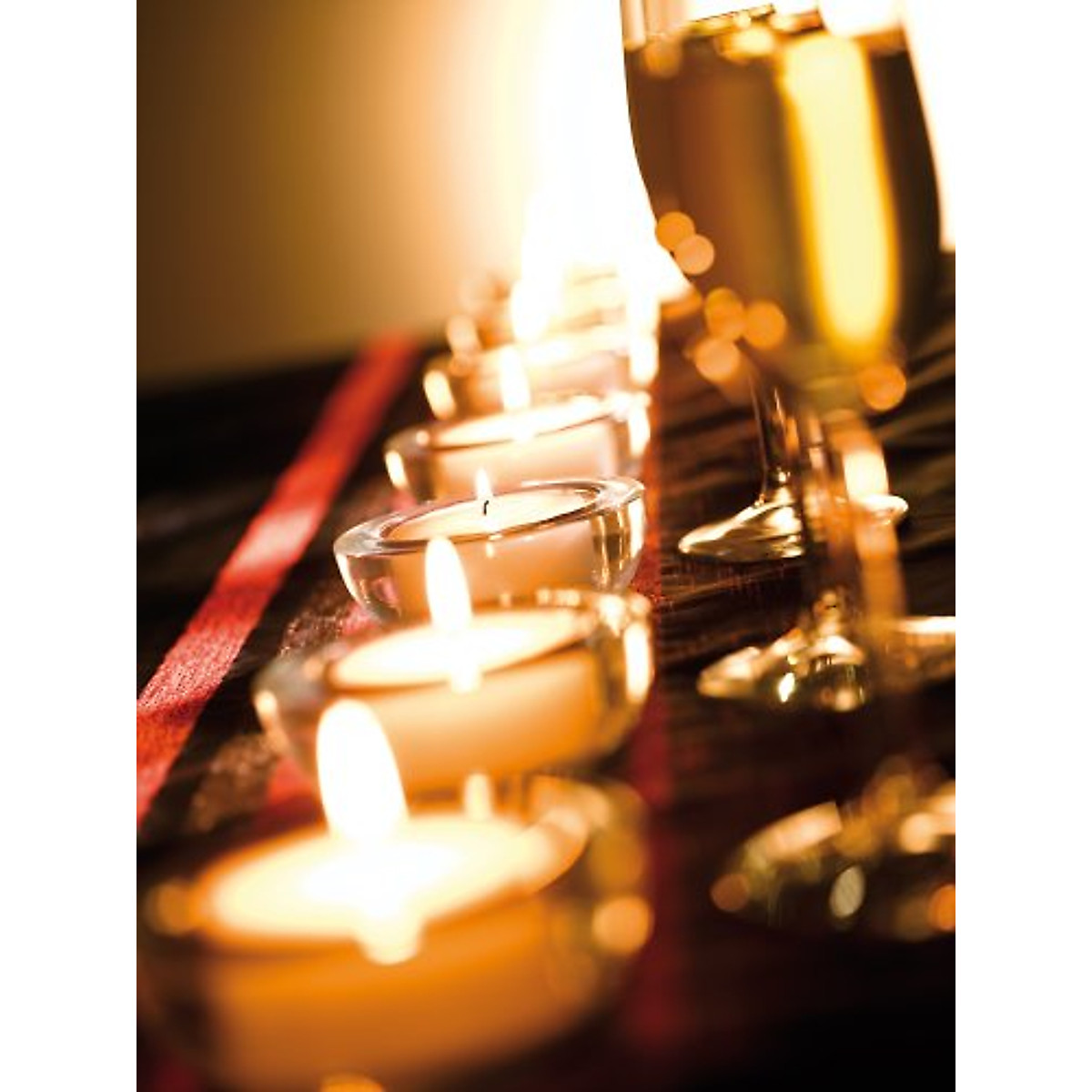 Spaas Tea Light Candles - White with Aluminium Cup, Unscented, Burn 7-8 Hours, Set of 50, Produced By Top 3 European Manufacturer, Perfect for Candle Holders, Tea Warmers, Tart and Food Warmers, Votives, Fits Paper Lantern, Hangers, Burner and Jars