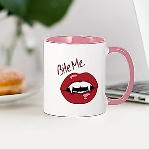 CafePress Bite Me. Mugs Ceramic Coffee Mug, Tea Cup 11 oz