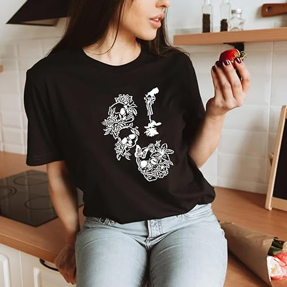 14 Pieces Skull Stencils Reusable, Scary Skeleton Stencils Fire Template Skull Flame Stencils Stencils for Painting on Wood, Wall, Canvas, Scrapbook Decorations DIY Craft Projects (14 skull)