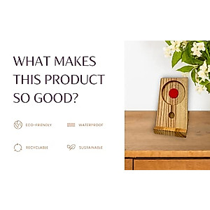 Natural Wood walnaut Phone Stand Holder Compatible with Apple MagSafe Charger for iPhone 13, 13 Pro, 13 Pro Max, 13 Mini, 12, 12 Pro, 12 Pro Max, 12 Mini