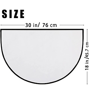 Half Round Door Mat Ferns and Leaves On Beige Sage Green and Light Brown Door Mat Outdoor Entrance, for Outside Entry 24x36 in Indoor Non-Slip semi-Circular Doormat Entrance Bathroom Floor Carpet