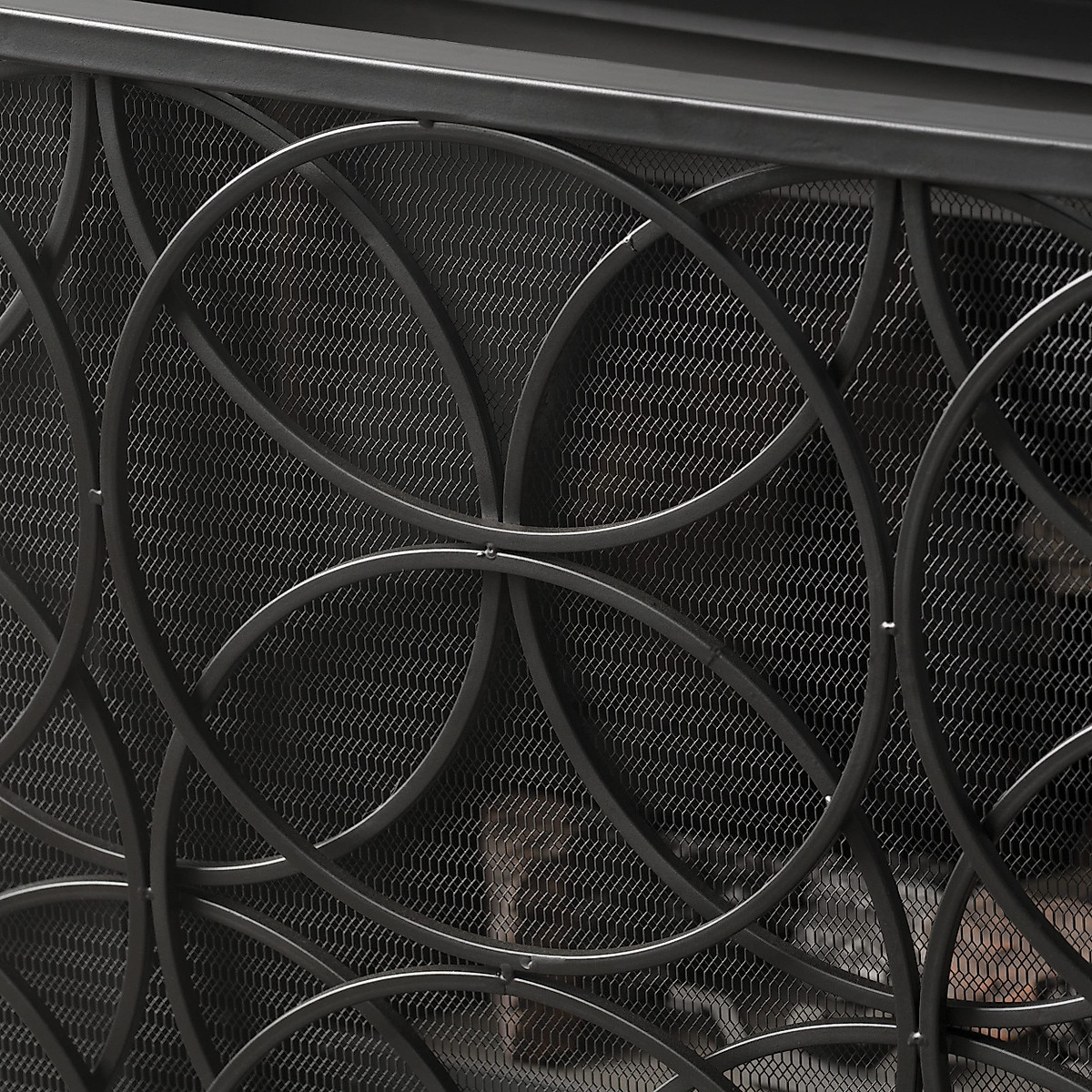 Christopher Knight Home Valeno Single Panel Iron Fireplace Screen, Black
