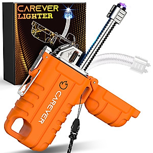 Electric Lighter - Gifts for Mom Wife Men Women Husband Rechargeable USB Arc Plasma Candle Lighters Cool Gadgets Camping Gear BBQ Grill Accessories Christmas Stocking Stuffers Gift