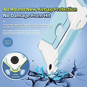 Stand Tablet Cover Lightweight Rugged Shockproof Compatible with Samsung Galaxy Tab A8 10.5 inch 2021 (SM-X200/X205) Tablet Case,Folding Stand Folio Cover Protective with Shoulder Strap/Auto Sleep Wak