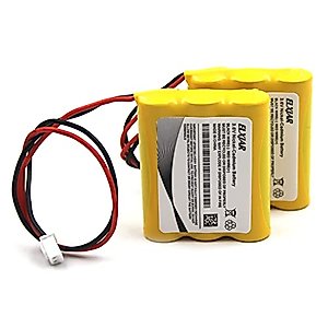 (2-Pack) 3.6V 700mAh Ni-CD Battery Pack Replacement for DISON KRH-15/51 JLEU9, OSA107, PowerSonic A5289-1 Exit Sign Emergency Light