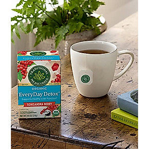 Traditional Medicinals Organic EveryDay Detox Schisandra Berry Detox Tea, 16 Tea Bags (Pack of 2)