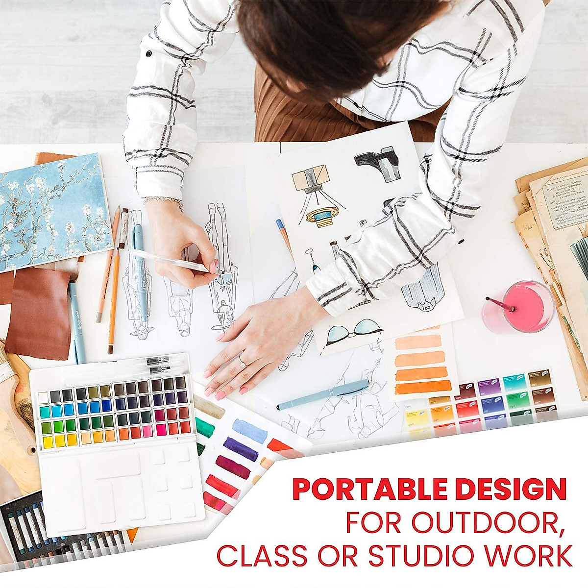 Watercolor Palettes 48 pack