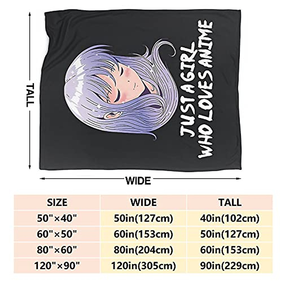 Yaoola Just A Girl Who Loves Laugh Flannel Blanket Soft Cozy for Kids Adults Throw Blanket Fit Couch Sofa Suitable for All Season 80"X60"for Adults