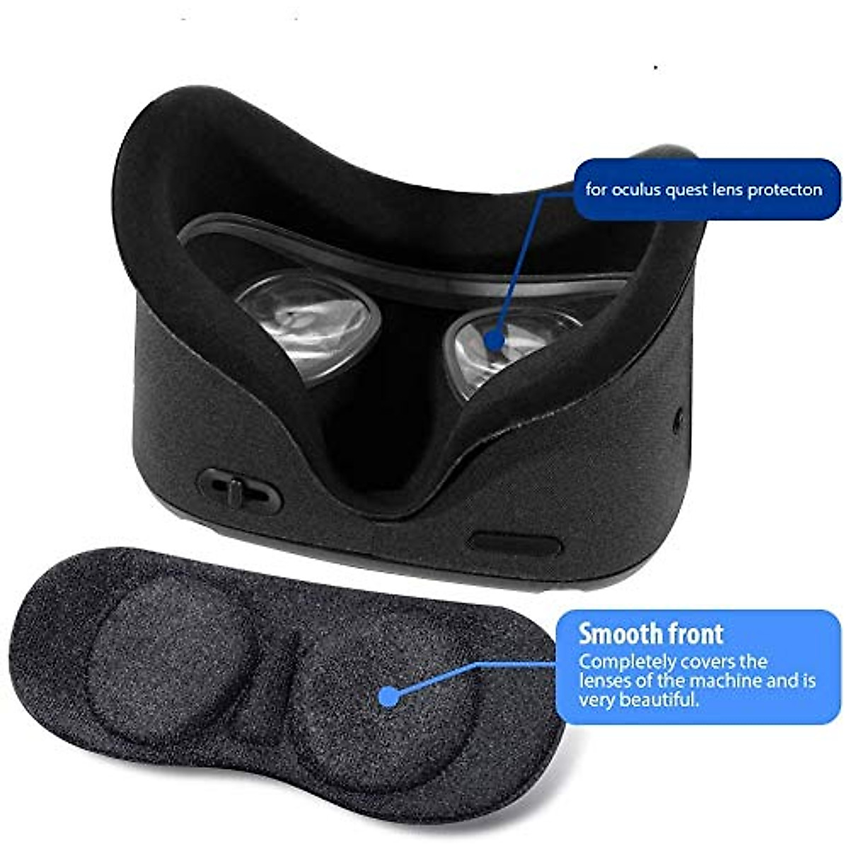 Vr Lens Protect Cover，Suitable For Oculus Quest 2, Oculus Ques Vr Lens Protective Cover Is Dust-Proof And Scratch-Resistant, Washable Protective Cover
