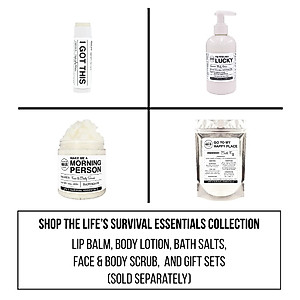 Mojo Spa Make Me a Morning Person Face and Body Scrub for Women and Men, Deep Moisturizing Facial and Full Exfoliating Skincare with Peppermint and Rosemary Scent, Sugar Based Exfoliator, 10 oz.