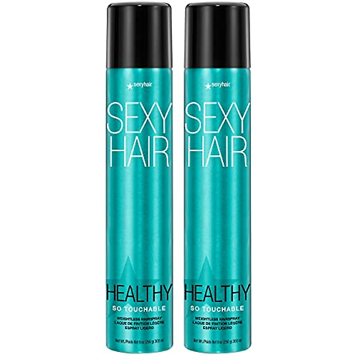 SexyHair Healthy So Touchable Weightless Hairspray, Twin Pack Light Hold and Shine All Hair Types