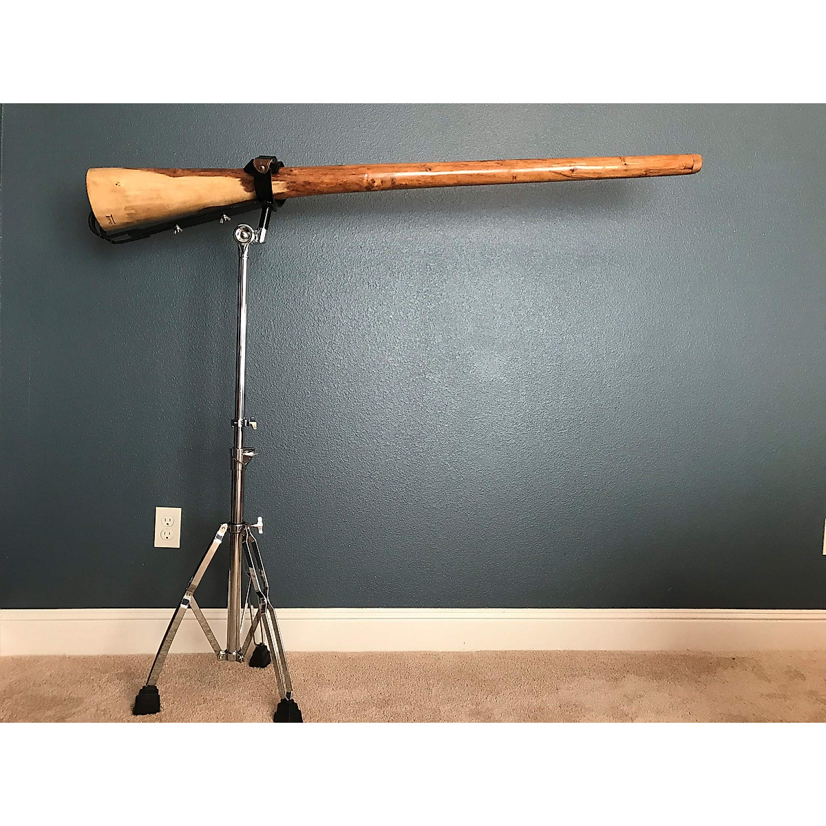 Handpan Djembe Didgeridoo stand, Stainless Steel Handpan Djembe Didgeridoo Display, Heavy Duty (For Djembe Didge)