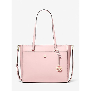 Michael Kors Maisie Large Pebbled Leather 3-IN-1 Tote Bag (DK Powder Blush)
