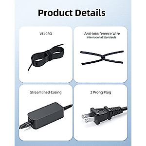 45W AC Charger Fit for HP Model 14-fq0013dx 15-dw2025od 15-dw2025cl 15-dw2008ca 15-dw2065st 15-dw2063st 15-dw2037wm 15-dw3025od 15-dw3002np 15-dw3056cl Laptop Power Supply Cord