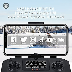 NMY Drones with Camera for Adults 4k, 5G WIFI FPV Transmission Drone, 40mins Flight Time on 2 Batteries, Brushless Motor, Mobile Phone Control, Multiple Flight Modes, Suitable for Beginners,Grey