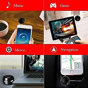 Mini Speaker with 3.5mm Aux Input Jack, 3W Loud Portable Speaker for iPhone iPod iPad Cellphone Tablet Laptop, with USB Rechargeable Battery, Gift Choice for Kids, Silver