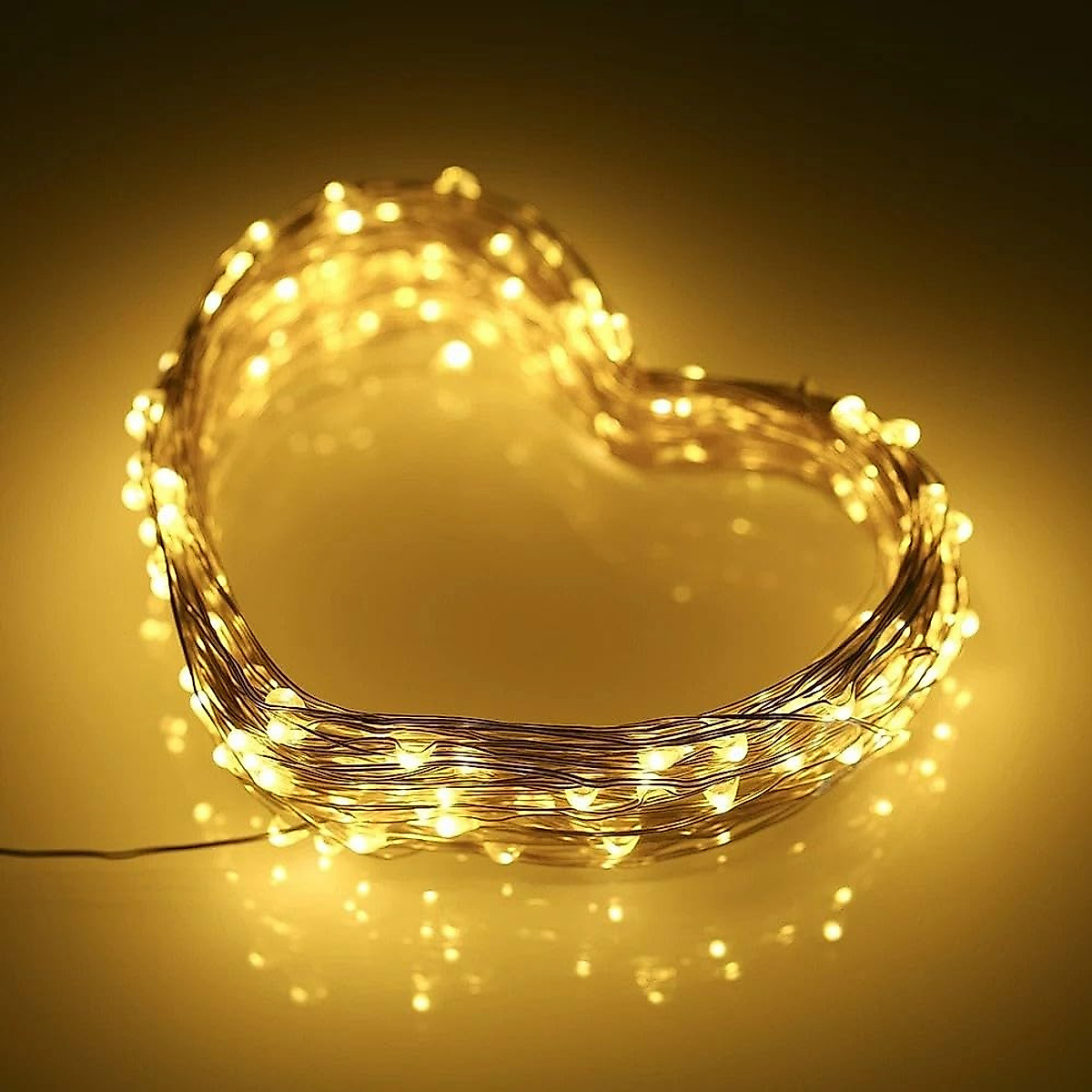 Ehome Fairy Lights USB Powered Fairy Lights Plug in 66ft 200 Led String Lights Decorative Lights for Bedroom Indoor Christmas Wedding Party Patio Window (Warm White)