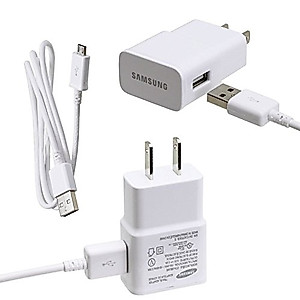 Samsung 2.0 Amp Micro Home Travel Charger Usb for Galaxy S3/S4/S5/Note 2/Note 3 - Non-Retail Packaging - White