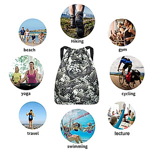 Risefit Waterproof Drawstring Bag, Drawstring Backpack, Gym Bag Sackpack Sports Backpack for Women