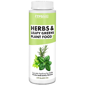 Herb Plant Food for All Edible Herbs, Leafy Greens and Veggies, Liquid Houseplant Fertilizer 8 oz (250mL)