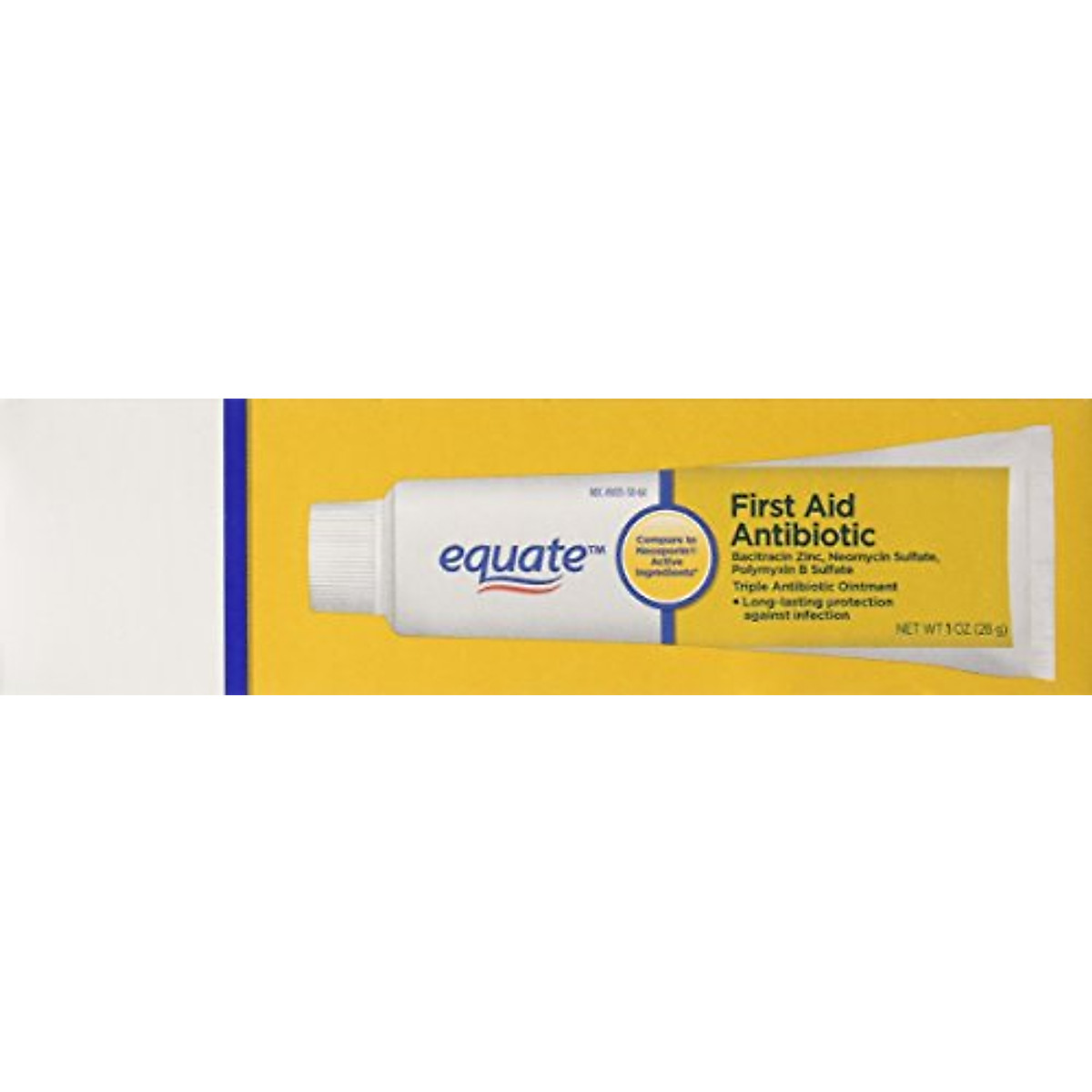 Equate Triple Antibiotic First Aid Ointment, 1 Ounce (Pack of 2) (Compare to Neosporin Active Ingredients) Twin Pack
