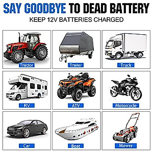 SOLPERK 10W Solar Panel，12V Solar Panel Charger Kit+8A Controller，Suitable for Automotive, Motorcycle, Boat, ATV, Marine, RV, Trailer, Powersports, Snowmobile etc. Various 12V Batteries. (10W Solar)