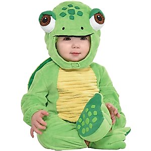Turtle Crawler Set (6-12 Months) - Includes Hood, Jumpsuit, Detachable Shell, & Booties - Perfect for Memorable Photoshoots & Dress-up Fun