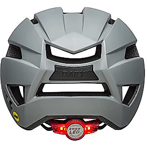 BELL Daily MIPS LED Adult Commuter/Urban Bike Helmet - Matte Gray/Black, Medium/Large (53-60 cm)