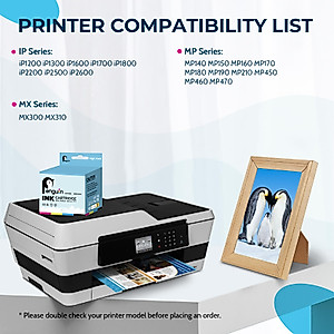 Penguin Remanufactured Printer Ink Cartridge Replacement for Canon PG-40 CL-41 (1 Black, 1 Color) Used fpr PIXMA iP1600 MP160 MP180