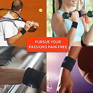 BFHB Wrist Brace for TFCC Tears - Adjustable, Dual protection, Fit Both Right & Left Hand, Support for Fitness, Weightlifting, Tendonitis, Carpal Tunnel Arthritis, Pain Relief- (Black)